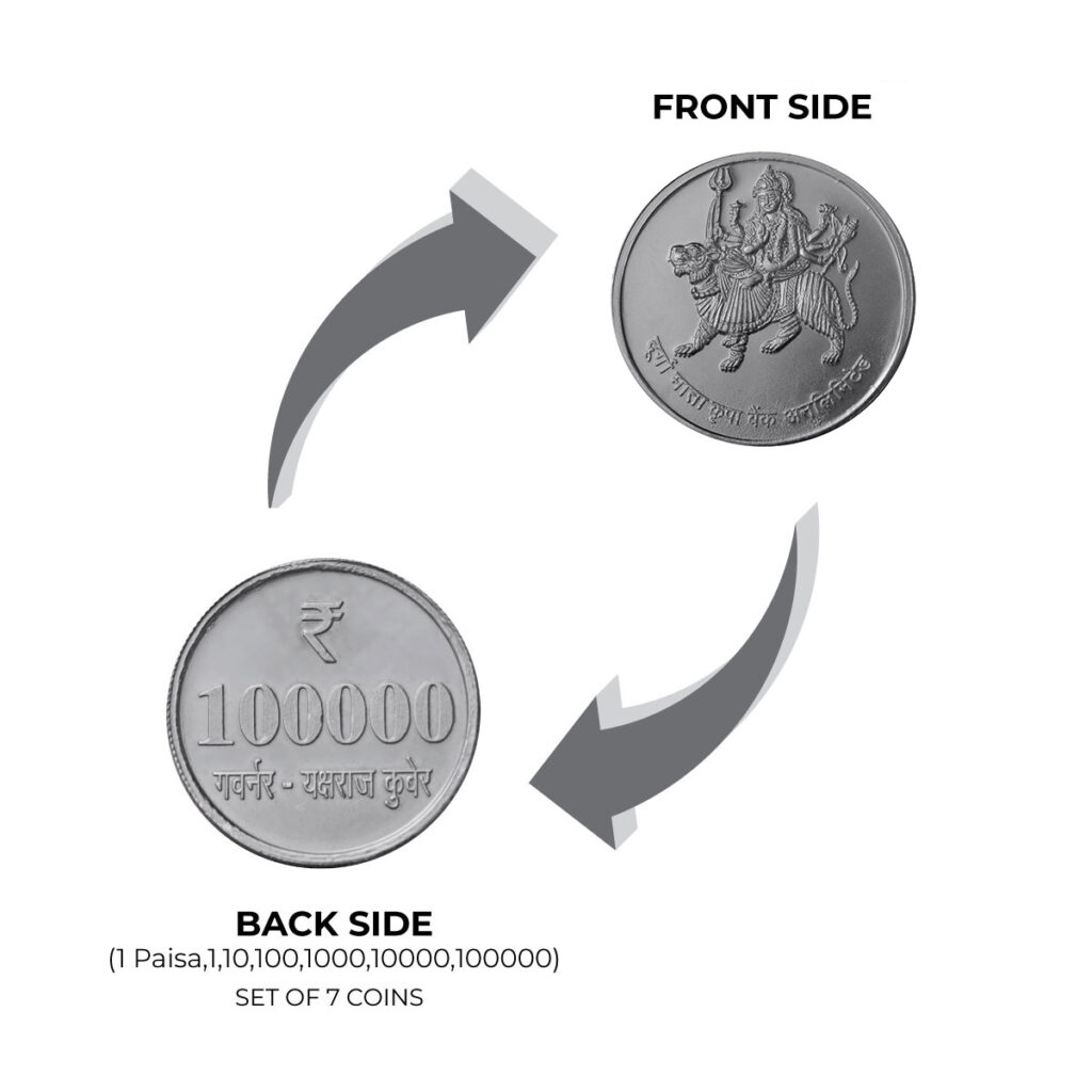 Durga Mata Silver Plated Coins -Pray Everyday