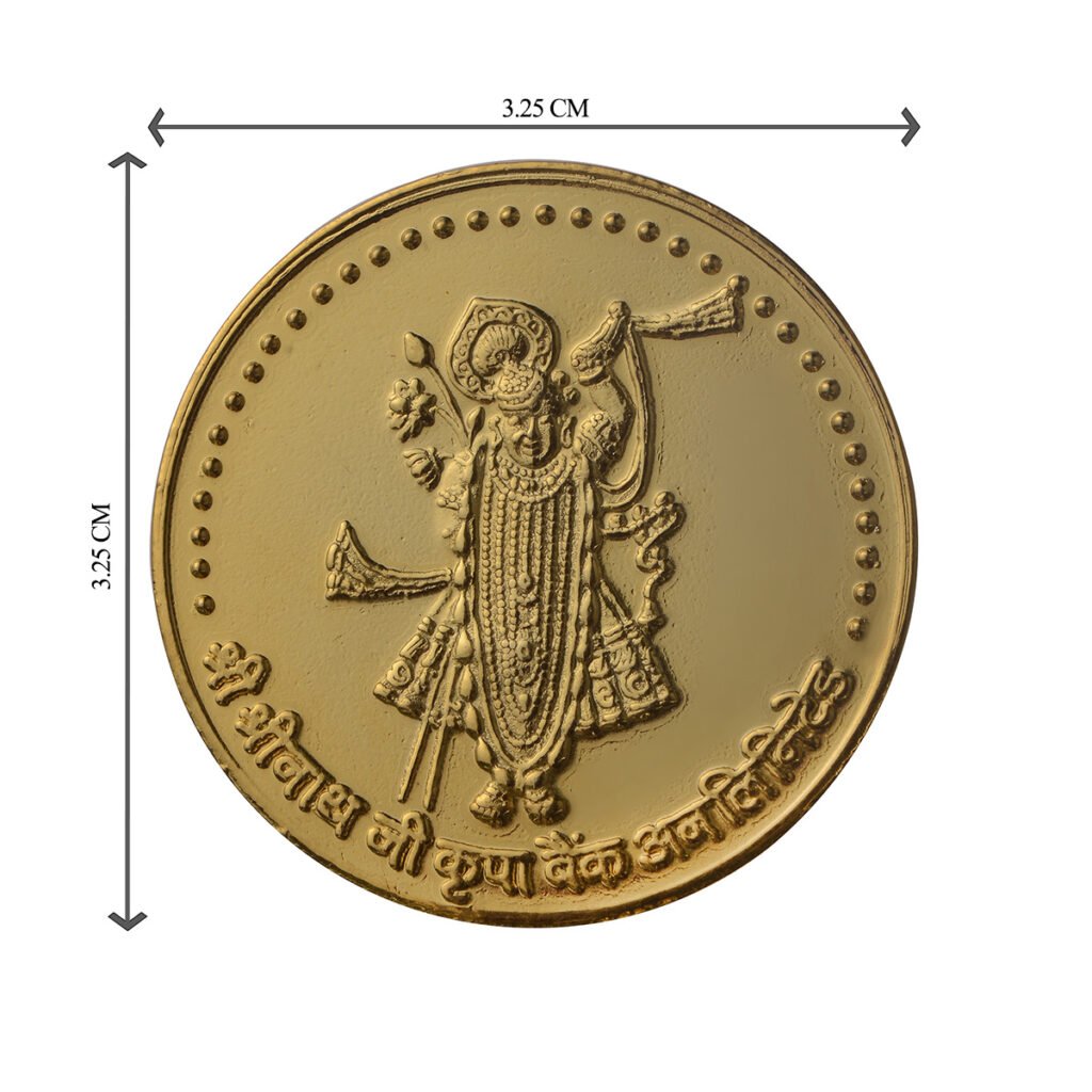 Shrinathji Coins | Shrinathji Copper Coins | Hindu God Coins